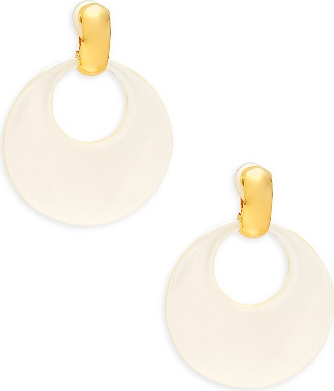Kenneth Jay Lane Couture Collection 22K Goldplated Clip-On Door Knocker Earrings - ShopStyle