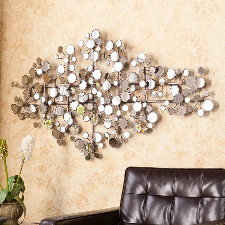 Southern Enterprises Tevon Mirrored Metal Wall Art - ShopStyle
