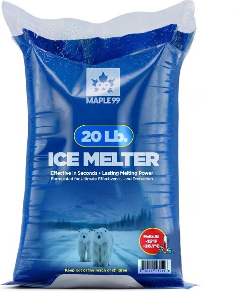 Ice Melt Safer for Concrete, 20 lb Bag – Snow & Ice Removal Salt ...