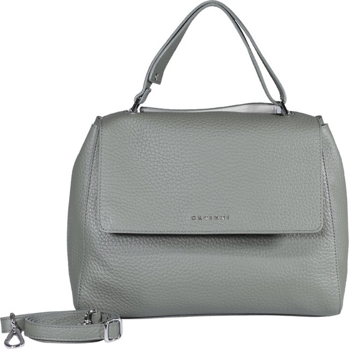 Orciani Sveva Logo Lettering Medium Shoulder Bag - ShopStyle