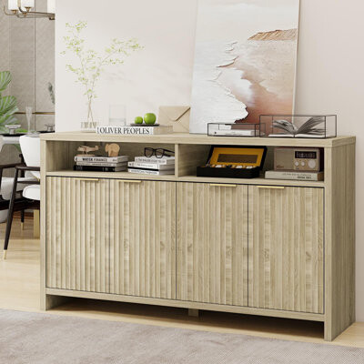 Ebern Designs Fluted Storage Cabinet - ShopStyle Buffets & Sideboards