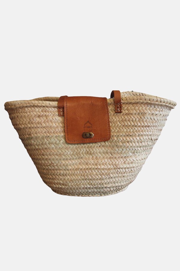 Berber Leather 'The Safi' Large Rattan Tote Bag - ShopStyle