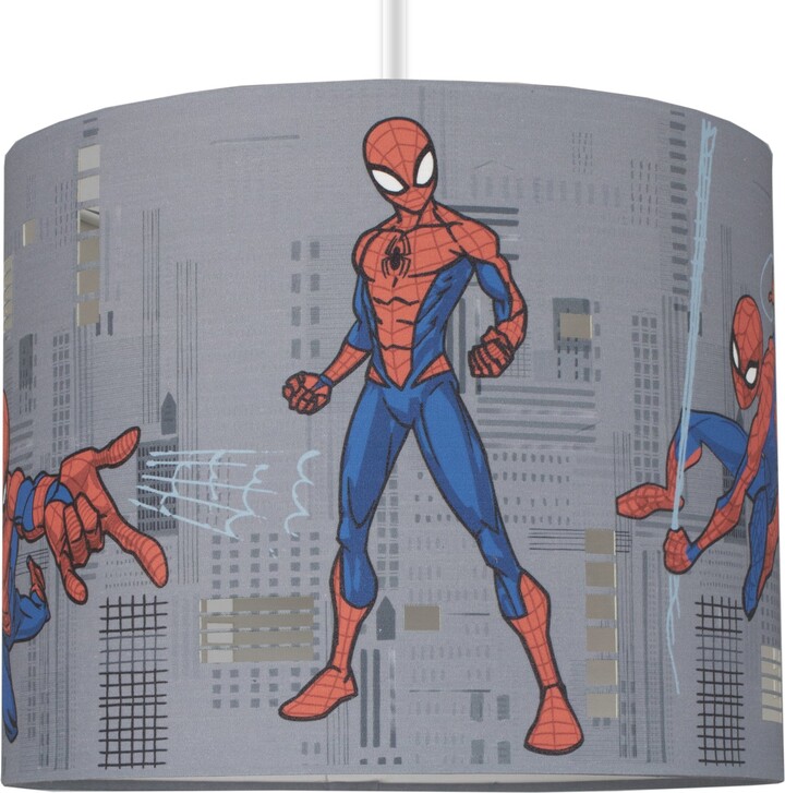 Dunelm Marvel Spider-Man Drum Light Shade Grey - ShopStyle Fan Accessories