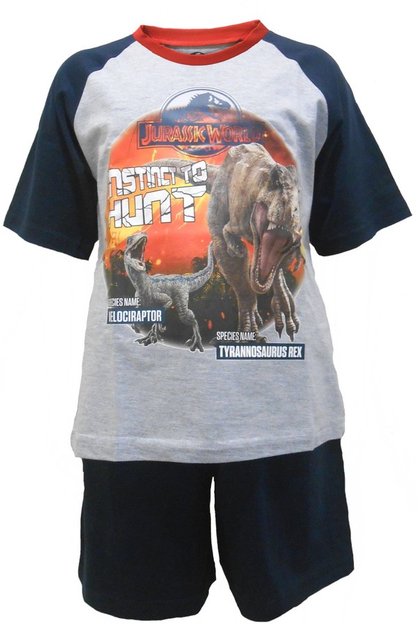TDP Textiles Jurassic World Instinct Boys Shortie Pyjamas 4-5 Years ...