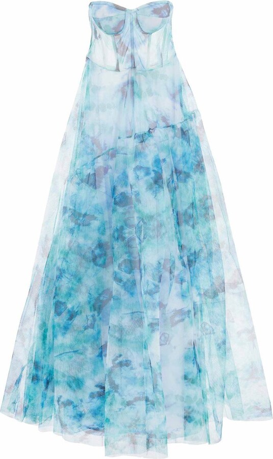 19:13 DRESSCODE 1913 Dresscode Mesh Long Bustier Dress - ShopStyle