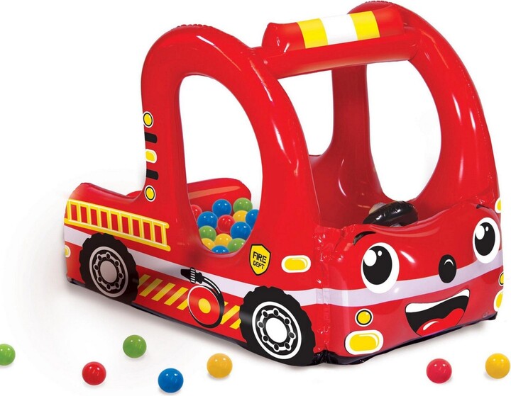 Redbox Banzai Rescue Fire Truck Play Center Inflatable Ball Pit ...