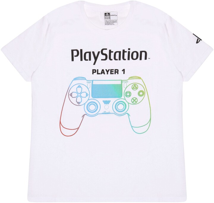 Popgear Playstation Game Over Boys T-Shirt White 9-10 Years | Ages 7-13 ...