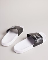Ted Baker Aziell Ted Branded Pool Sliders - ShopStyle Sandals & Slides