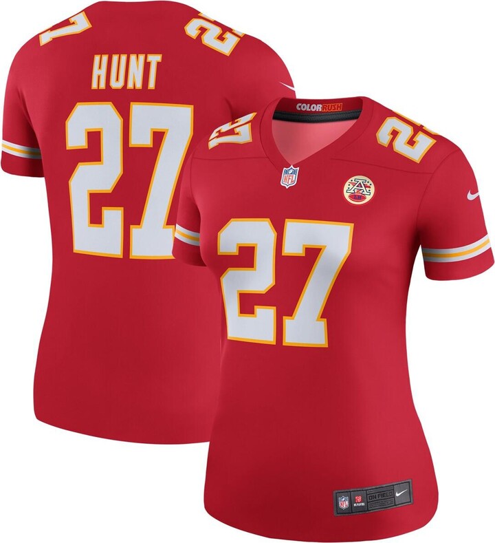 Nike Women's Kareem Hunt Red Kansas City Chiefs Color Rush Legend ...