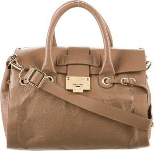Jimmy Choo Leather Satchel Bag - ShopStyle