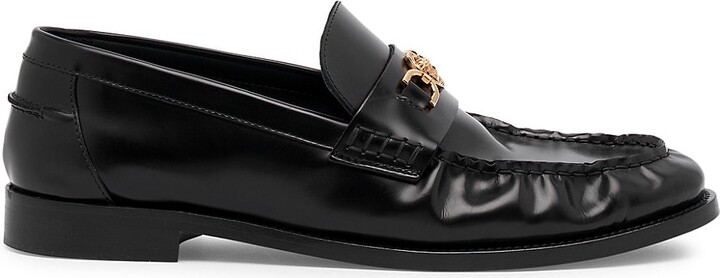 Versace Medusa Leather Loafers - ShopStyle