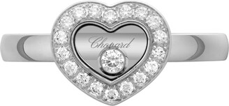 Chopard 18kt yellow gold Ice Cube diamond ring - ShopStyle