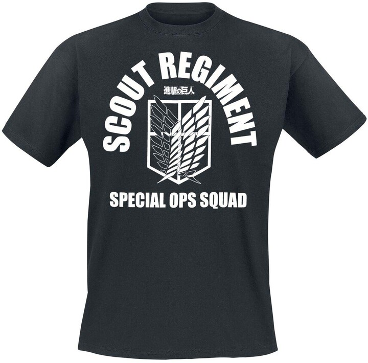 Attack on Titan Special Ops Squad Men's T-Shirt Black Anime Fan ...