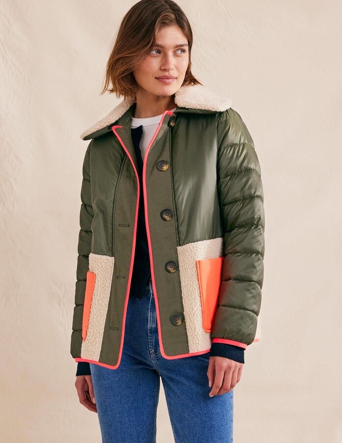 Boden Quilted Borg Jacket - ShopStyle