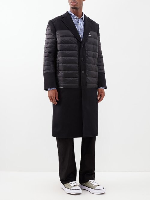 Junya Watanabe X Haglöfs Quilted-shell Felt Overcoat - ShopStyle ...