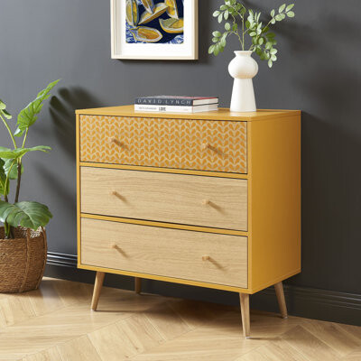 George Oliver Ovadia Chest Effect with 3 Drawers, 30.7 inches - ShopStyle