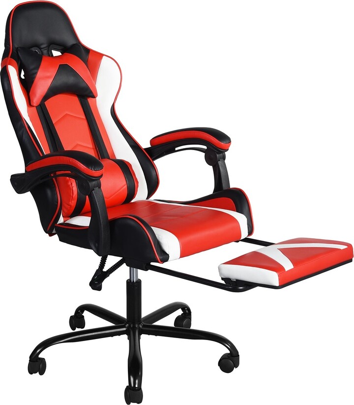 Porch & Den La Mesa Ergonomic High-back Racer Style Gaming Chair with ...