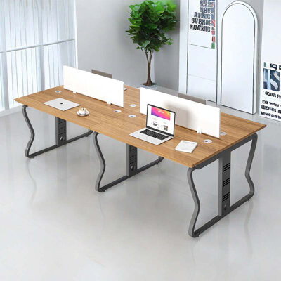 linyifurniture Rectangle 4 Person Partition Desk Rectangle 4 Person ...