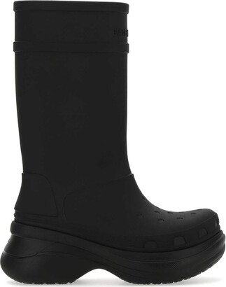Balenciaga Trooper block-heel rubber boots - ShopStyle