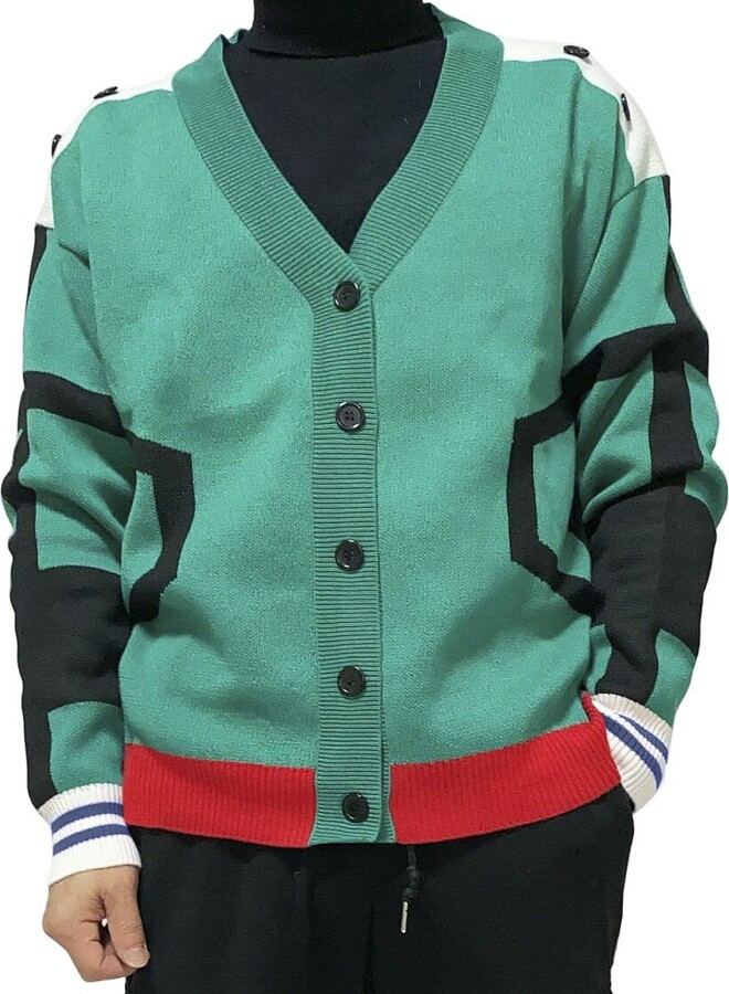 LoliMiss Izuku Midoriya Cardigan Katsuki Sweater for My Hero Academia ...
