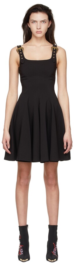 Versace Jeans Couture Black Baroque Couture1 Mini Dress - ShopStyle