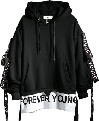 Hello MrLin Men’s Techwear Streetwear Hip Hop Fashion Hoodie Japanese ...