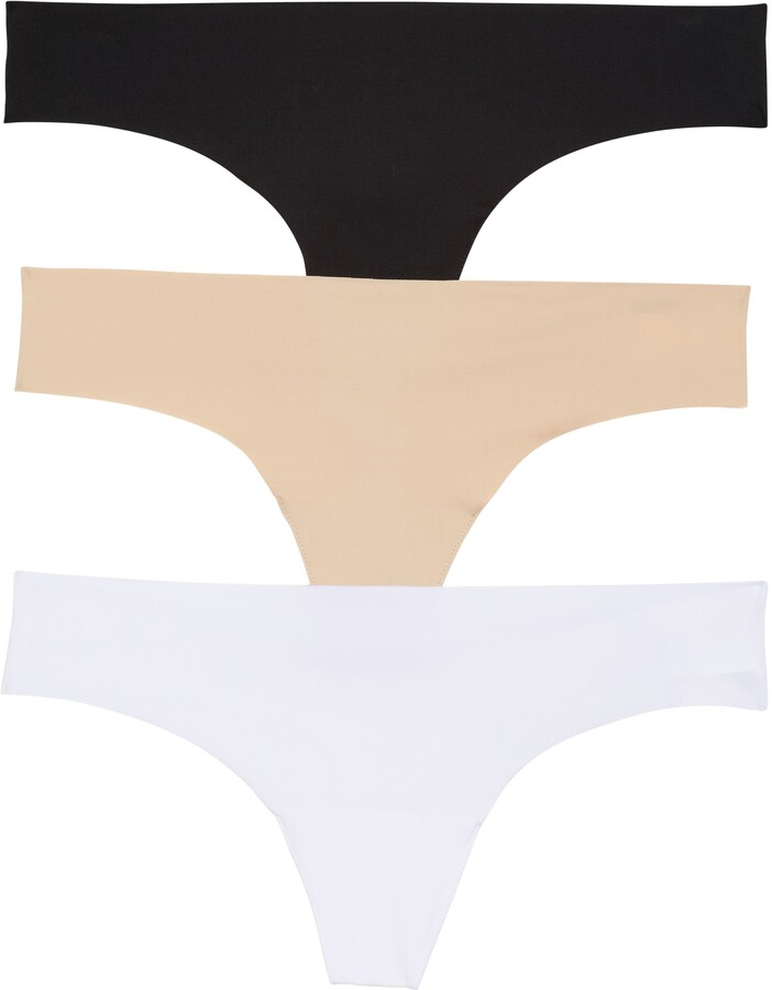 Hunkemoller Assorted 3-Pack Invisible Thongs - ShopStyle
