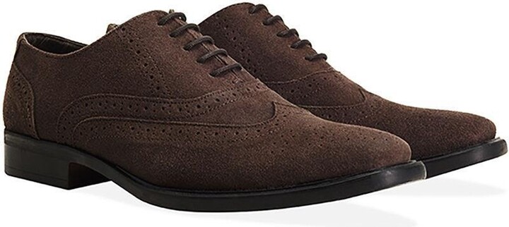 Redfoot shoes Suede Oxford Brogue Shoe - ShopStyle