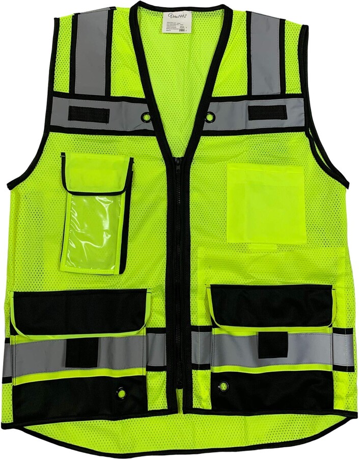Vero1992 REXZUS (B) Engineer Safety Vest High Visibility Reflective ...