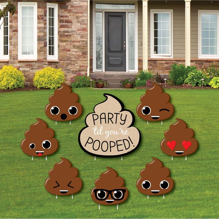 Big Dot Of Happiness Til You're Pooped - Outdoor Lawn Decor - Poop ...