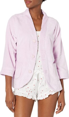 Casual Moments Women's Bed Jacket with Velcro Closings - ShopStyle