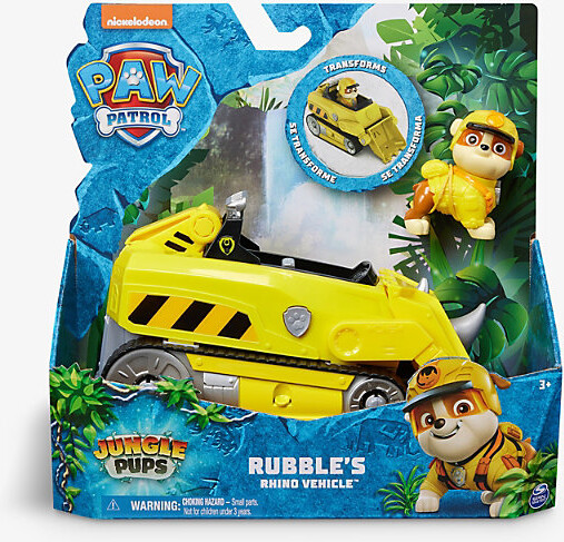 Paw Patrol Rubble Rhino Rescue Vehicle and Figure 22.9cm - ShopStyle ...