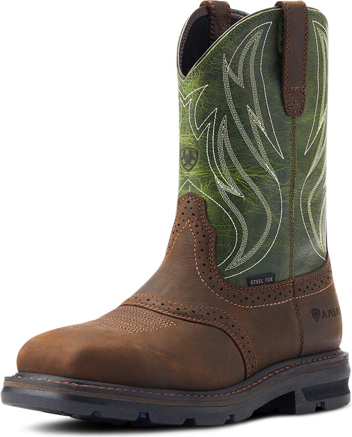 Ariat BMVY9 Mens Sierra Shock Shield Steel Toe Work Boot Dark Brown ...