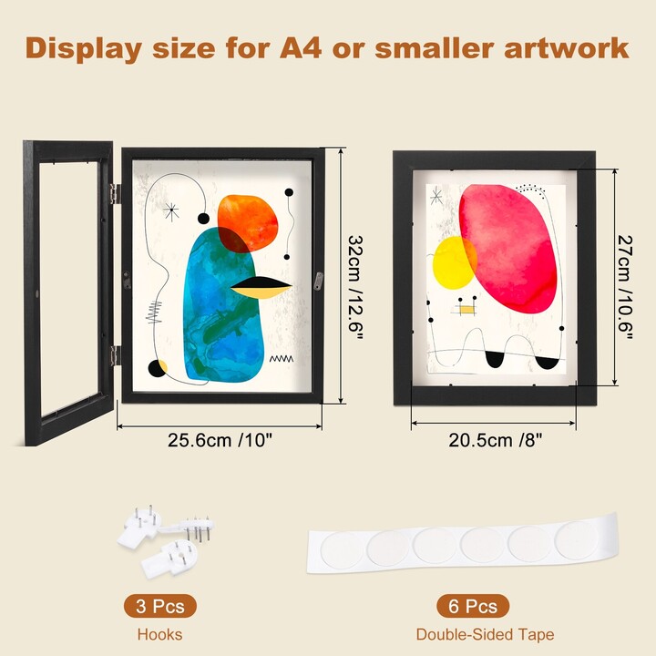 Unique Bargains Art Frames Magnetic Front Open Changeable for Poster ...
