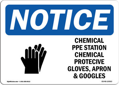 SignMission Chemical PPE Station Chemical Sign with Symbol - ShopStyle ...