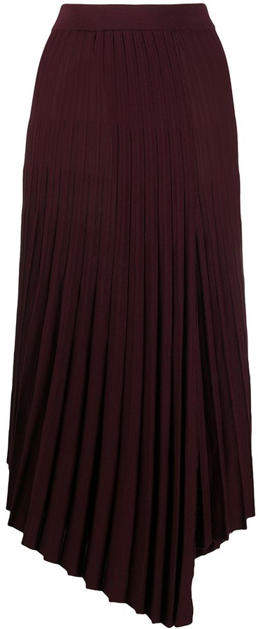 MRZ Asymmetric Pleated Skirt - ShopStyle