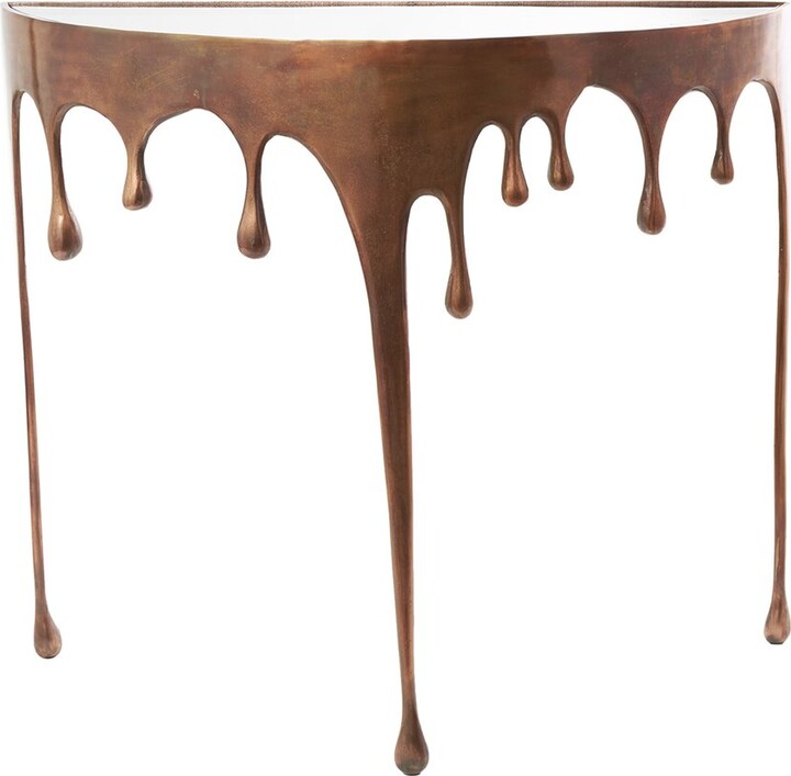 Peyton Lane Shaded Glass-Top Drip Console Table - ShopStyle