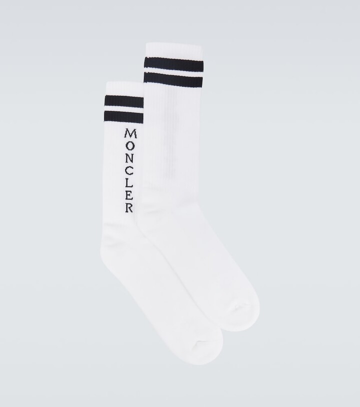Moncler Logo socks - ShopStyle