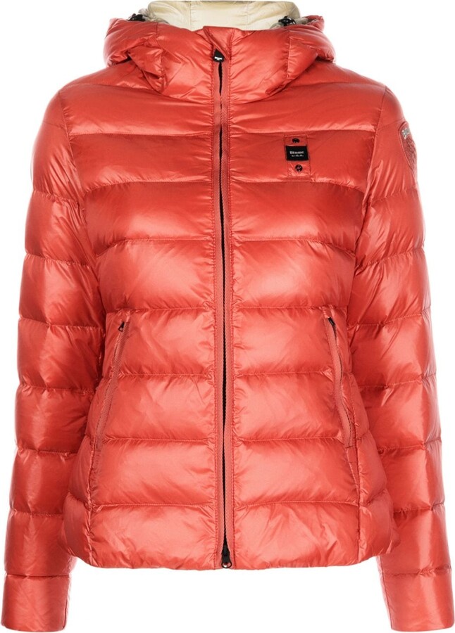 Blauer Logo-Patch Hooded Puffer Jacket - ShopStyle