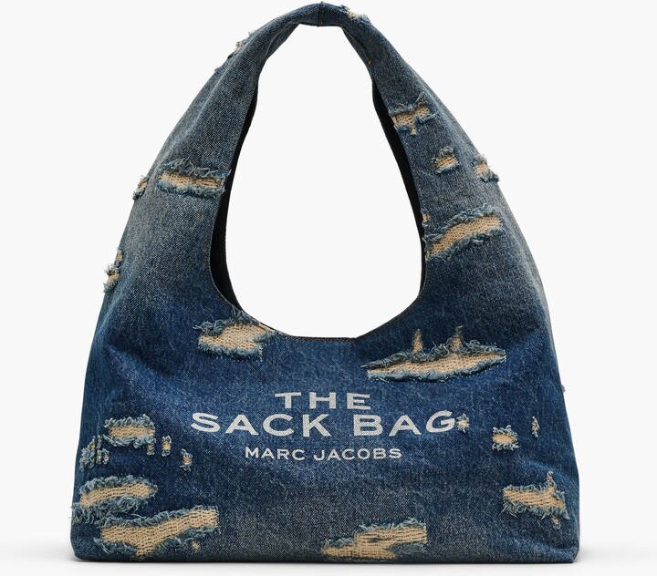 Marc Jacobs The Rip And Repair Denim Sack Bag - Punk Indigo - ShopStyle
