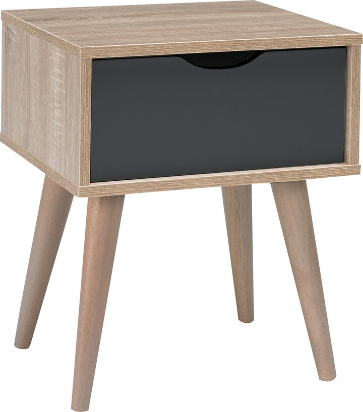 Dunelm Scandi 1 Drawer Bedside Table Scandi Oak - ShopStyle