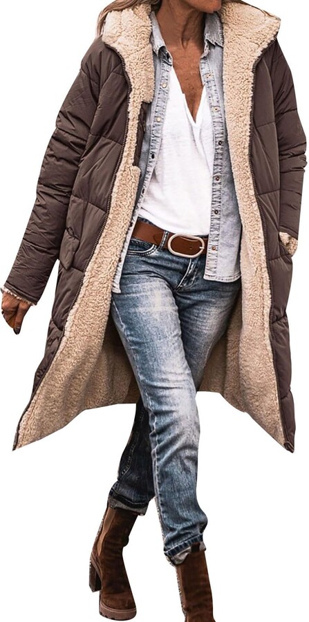 Generic Women's Winter Jacket - Transitional Padded Down Jacket Warm ...