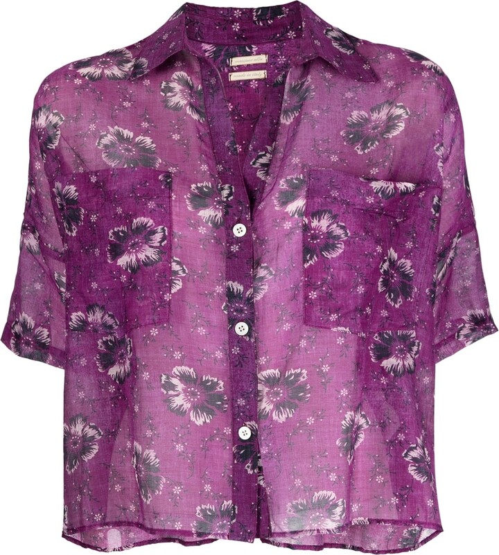 Massimo Alba Graphic-Print Blouse - ShopStyle Tops