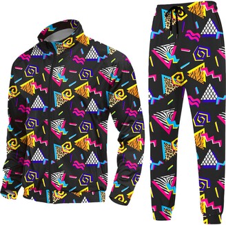 EVEDESIGN Track Suits Mens Set - Retro 80s and 90s costumes Outfits for ...