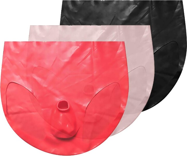 EXLATEX Mens Latex Rubber Panties Shorts with Ball and Half Sheath Cut ...