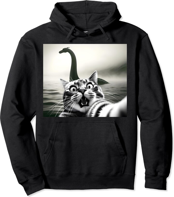 Surprised Scared Cat Selfie Loch Ness Monster Loch Ness Monster Funny ...