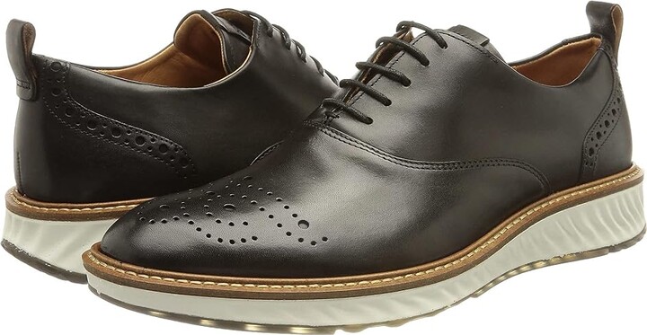 Ecco ST.1 Hybrid Derby Wing Tip (Black) Men's Shoes - ShopStyle