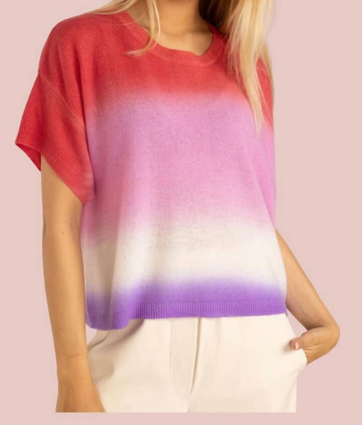 Crush Candy Sweater In Cranberry/neon Pink/lavender - ShopStyle