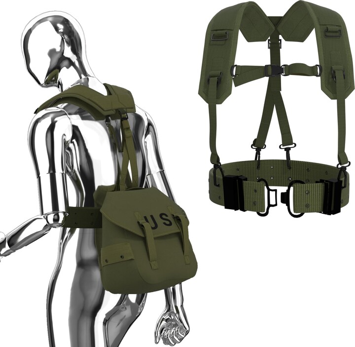 MT Military ALICE Pakc Yoke Shoulder Strap with Belt and Utility Army ...