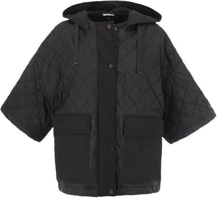 Weekend Max Mara TEQUILA - Quilted cape with hood - ShopStyle Vests
